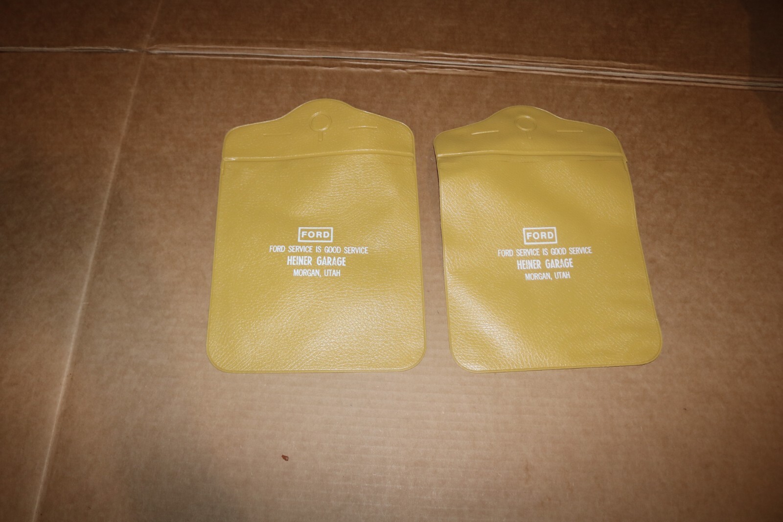 Lot of 2 NOS Ford dealership service record folders Morgan Utah 1970s ...