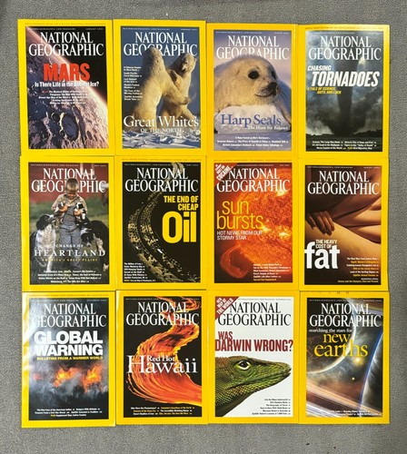 National Geographic Magazine 2004 Slip Cover Mars Global Warning ...