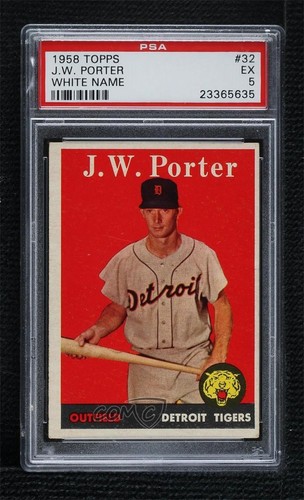 1958 Topps Jay Porter JW Porter (Player Name in White) #32 PSA 5 | eBay