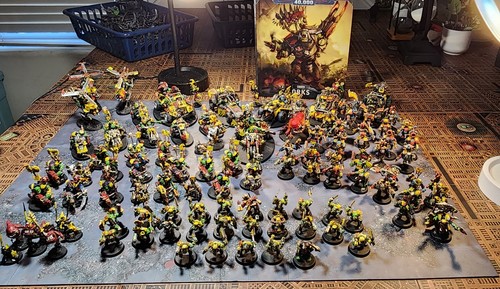 Warhammer 40k Ork Army - PRO PAINTED - Bad Moonz Pirate Theme - 100 ...