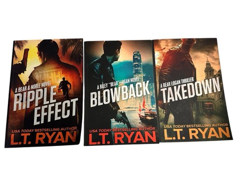 Lot 3 L.T. Ryan Bear & Noble series Ripple Effect/Blowback/Takedown ...