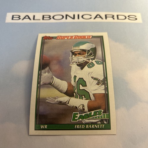 1991 Topps-Fred Barnett Super Rookie #209 NM+ Free Shipping! | eBay