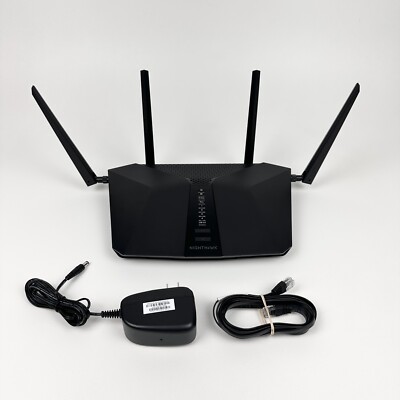 Netgear RAX43 NightHawk AX5 AX4200 5-Stream WiFi Router, Black, Tested ...