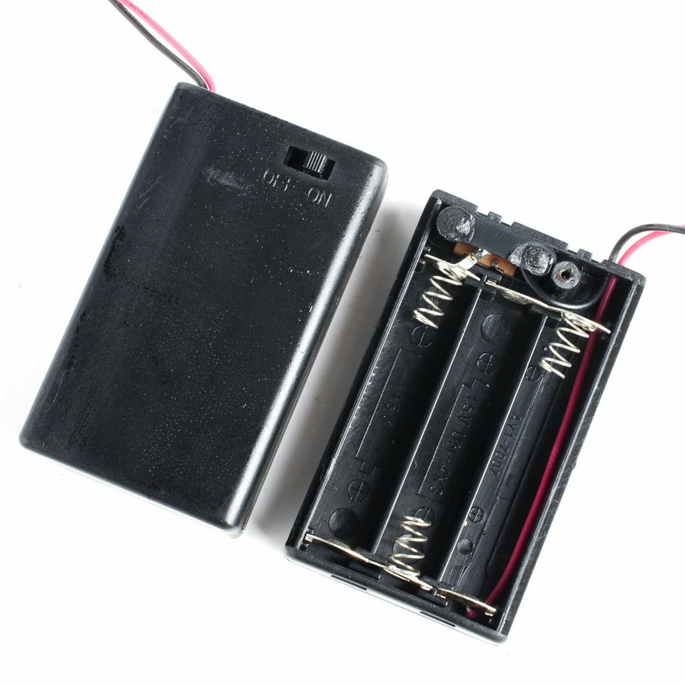 1.5V AAA Battery Holder Case 1x/2x/3x/4x AAA Cells Box with Wire Lead ...