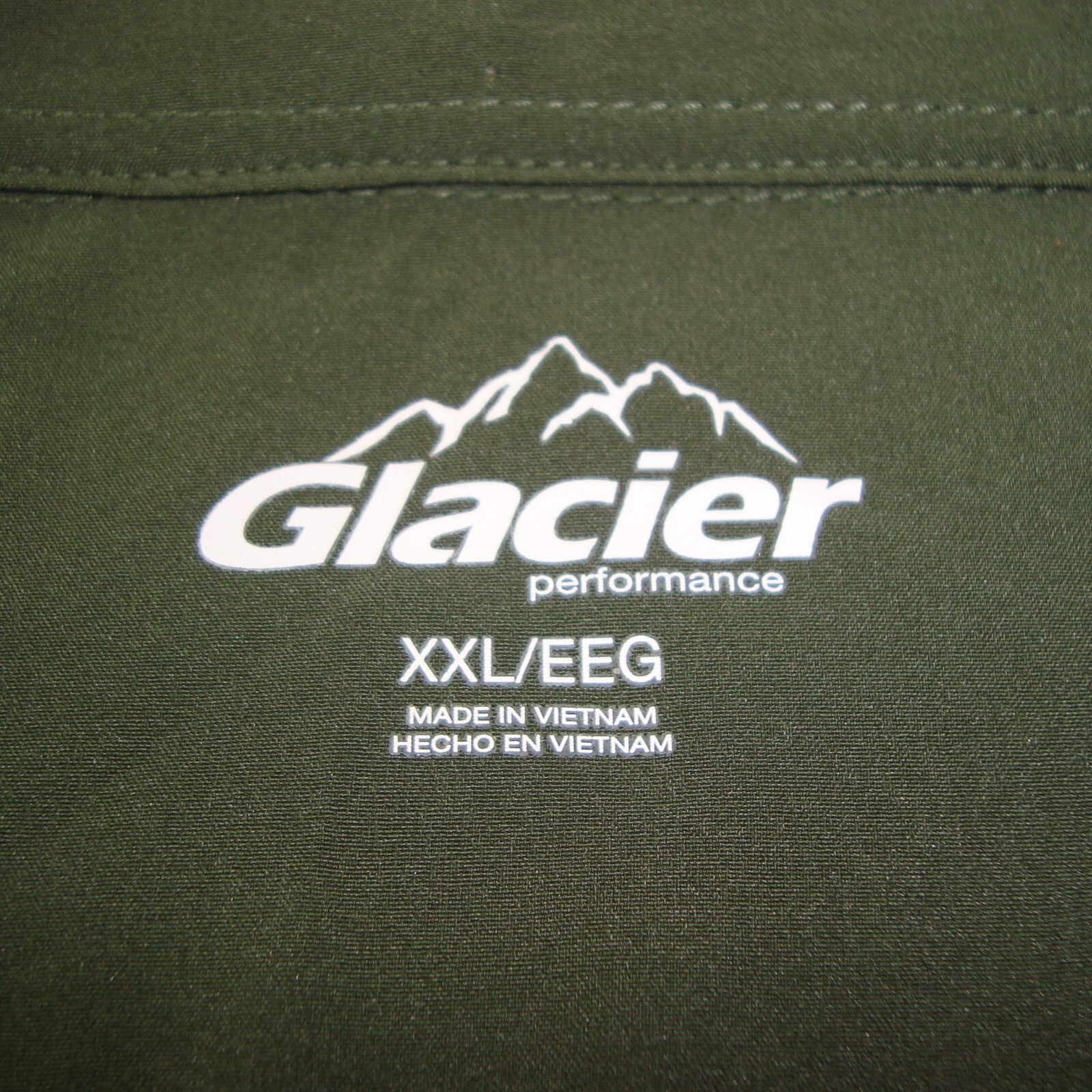 Glacier Performance Mens Green Striped Short Sleeve Golf Polo Shirt ...