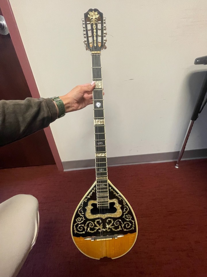 Original 8-String Greek Folk Instrument Bouzouki with Carrying Case | eBay