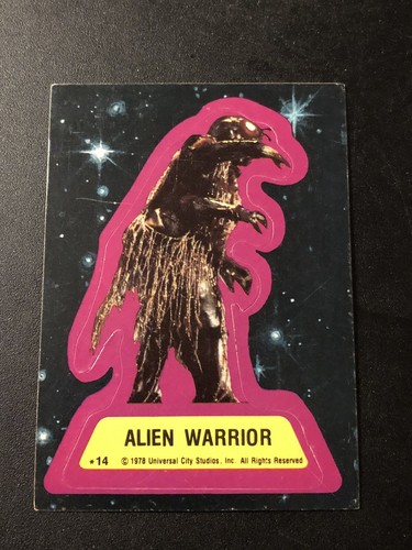1978 Topps Battlestar Galactica Stickers Alien Warrior #14 EX | eBay