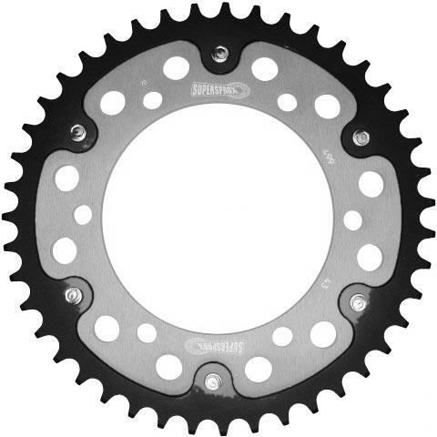 KAWASAKI Z1000 Z 1000 NINJA 2007-2009 SUPERSPROX REAR SPROCKET SILVER ...