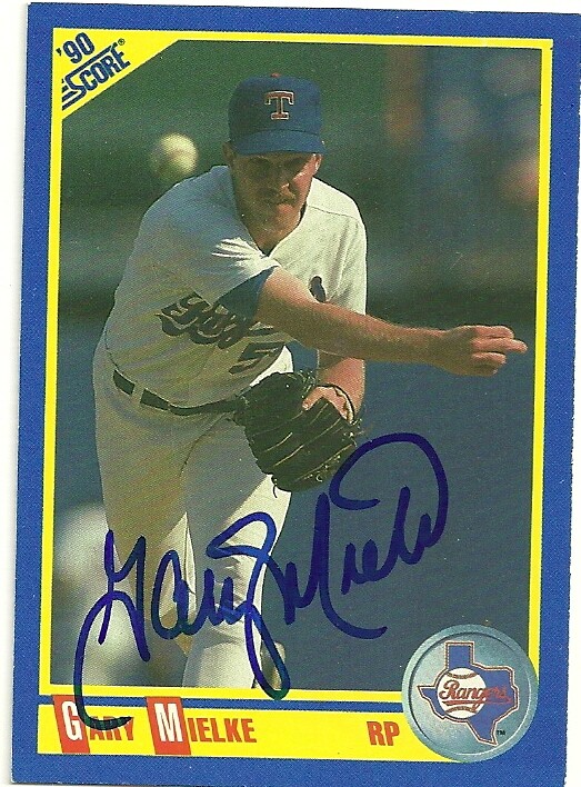 1990 Score GARY MIELKE Signed Card AUTOGRAPH RANGERS ST JAMES, MN | eBay