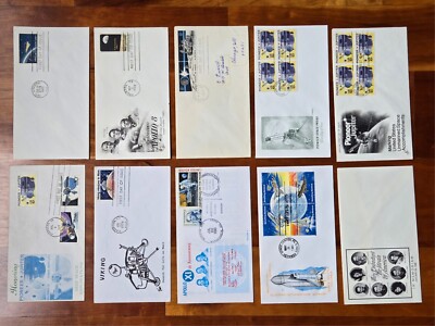 USPS FDC Space Achievement First Day Cover NASA Mercury Apollo 8 Moon ...