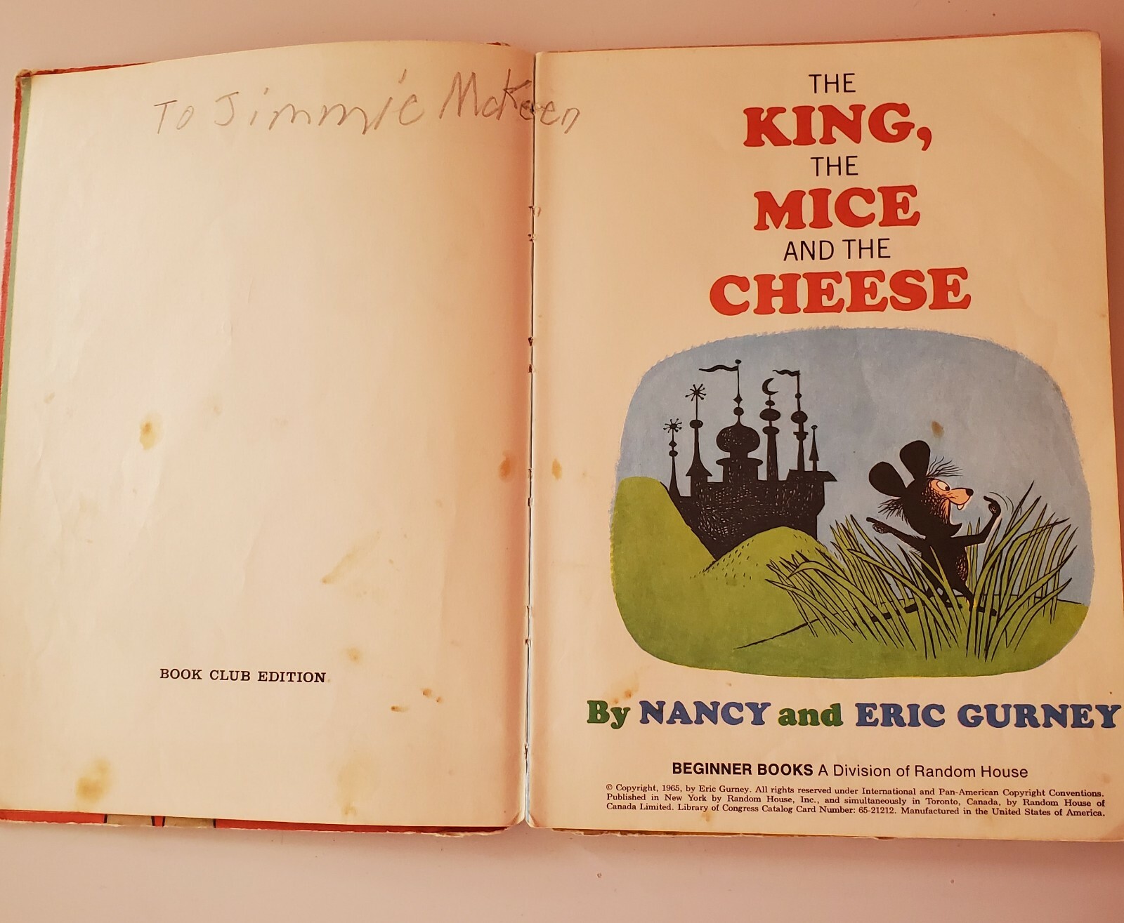 The King The Mice And The Cheese Hardcover Book, 1965 Seuss Beginner ...