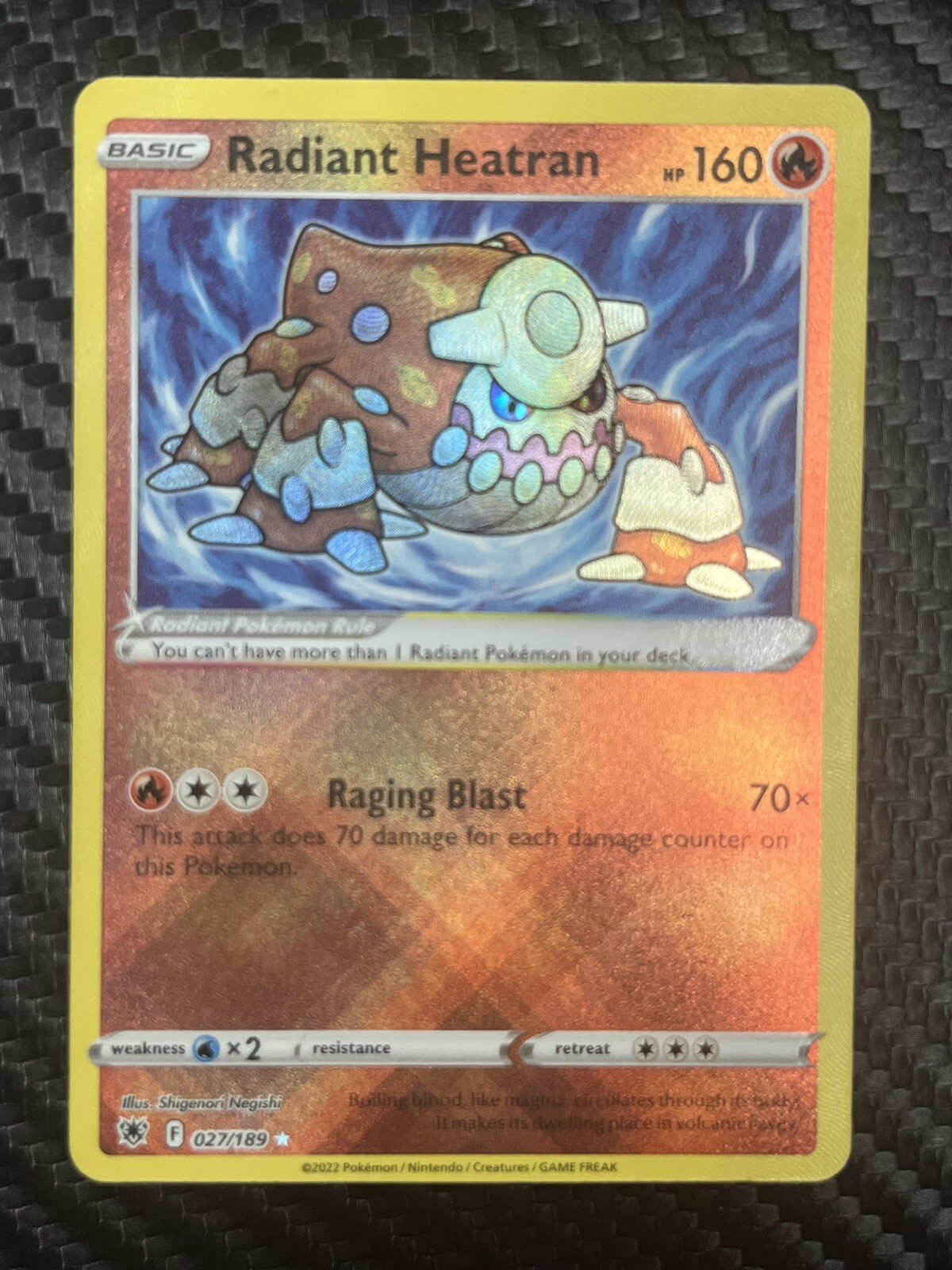 Pokemon Card Radiant Heatran 027/189 Astral Radiance Near Mint | eBay