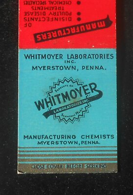 1940s Disinfectants Poultry Cod Liver Oil Whitmoyer Laboratories ...