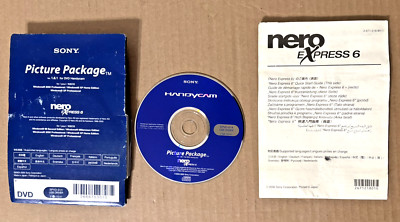 Sony DVD Handycam NERO EXPRESS 6 Software CD for Win 98/2000/XP | eBay