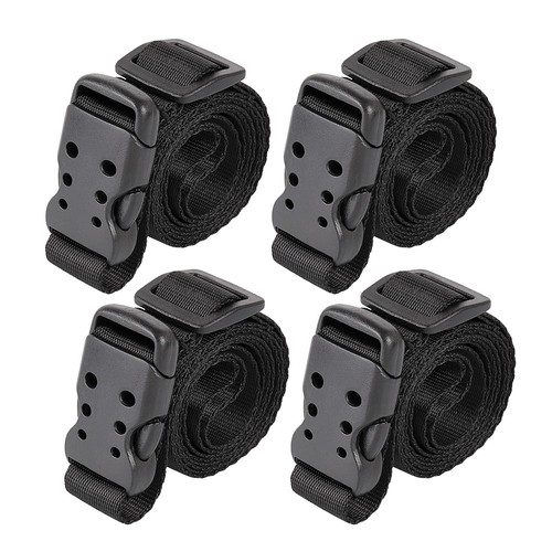 Ayaport Utility Straps with Buckle 40" Quick-Release 0.75"x40", Black ...