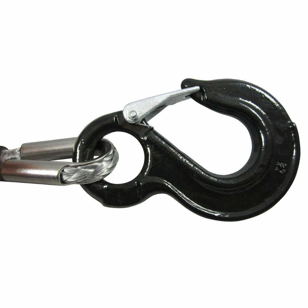 10MM X 28M Dyneema SK75 Winch Rope Hook Synthetic Recovery Offroad ...