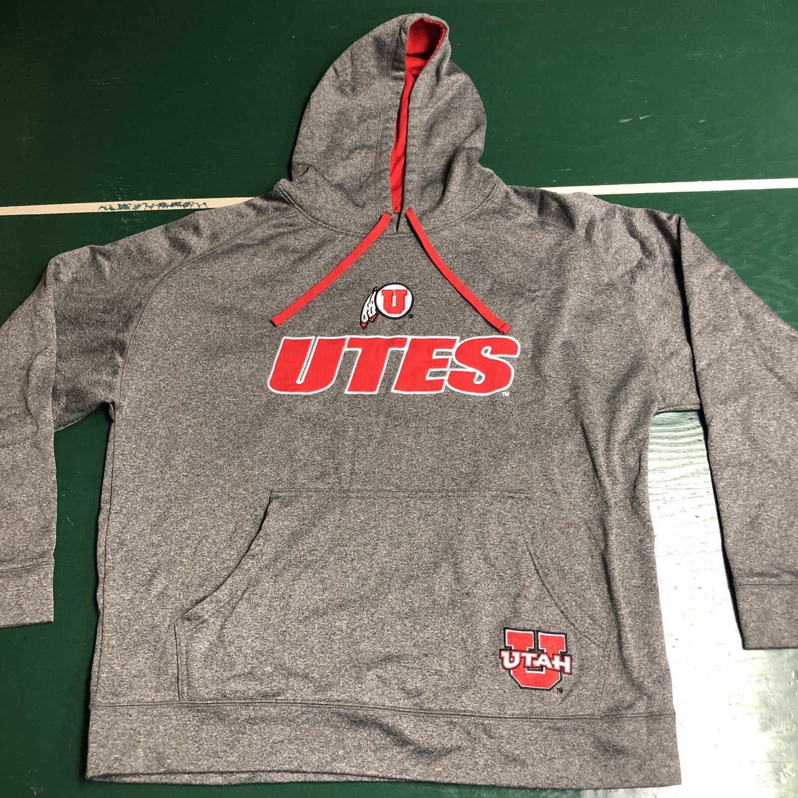 NCAA University Of Utah Utes Hoodie Size XL Embroidered Sweatshirt | eBay