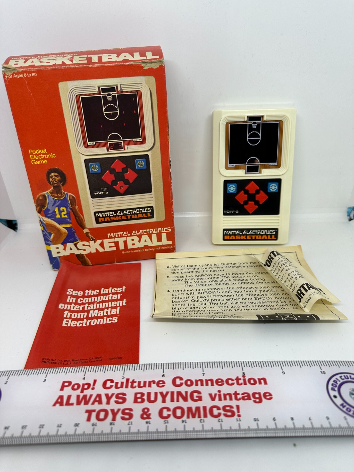 Vintage 1979 Mattel Electronics Basketball Handheld Game In Box Works ...