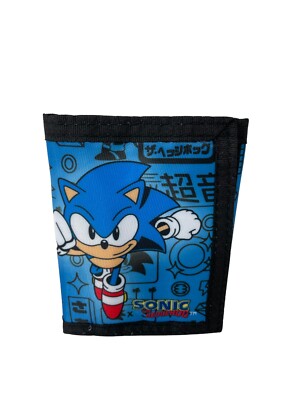 Sonic the Hedgehog Blue Trifold Wallet | eBay