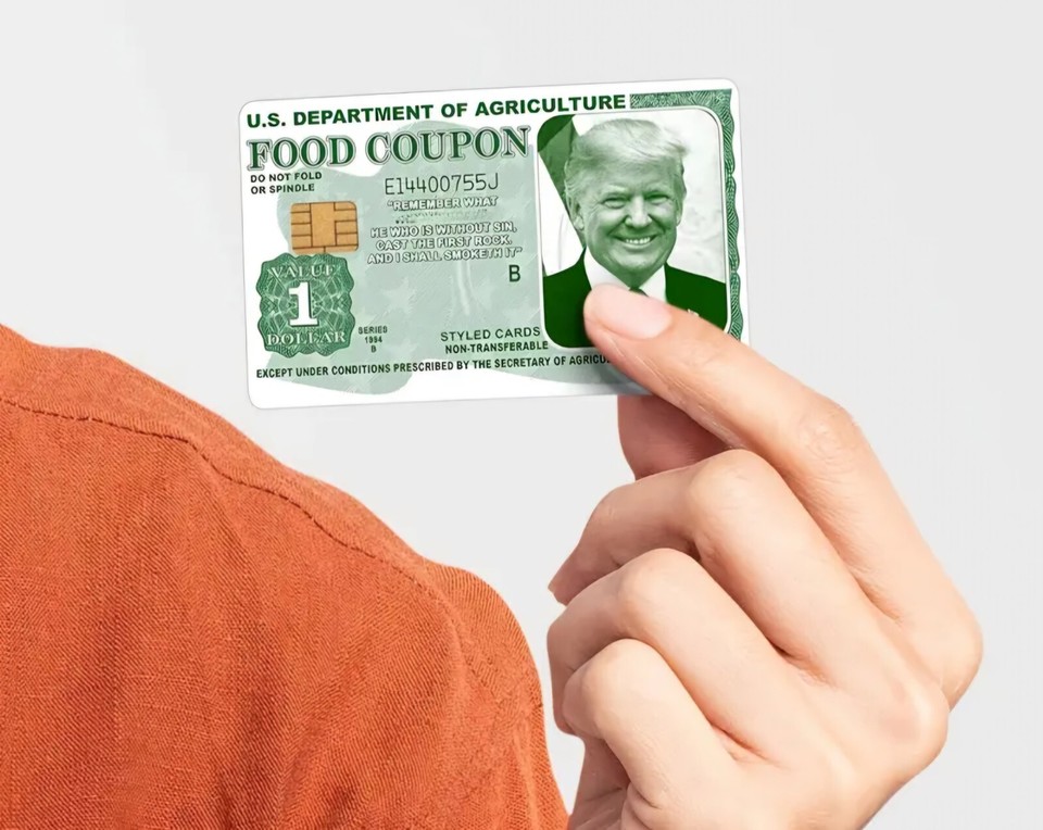 FUNNY Donald Trump Food Stamp Themed Credit/Debit Card Sticker/Skin | eBay