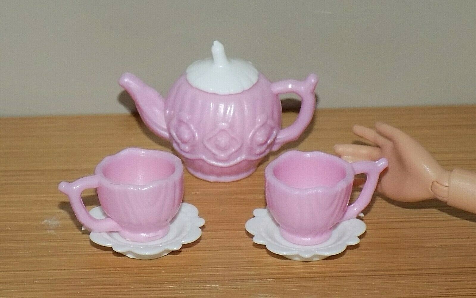 BARBIE DOLL HOUSE PINK TEA CUP TEAPOT LOT MY SCENE FASHIONISTA MODEL ...