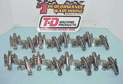 T & D Chevy R07.2 Stainless Steel Shaft Rockers Arms & Titanium Stands ...