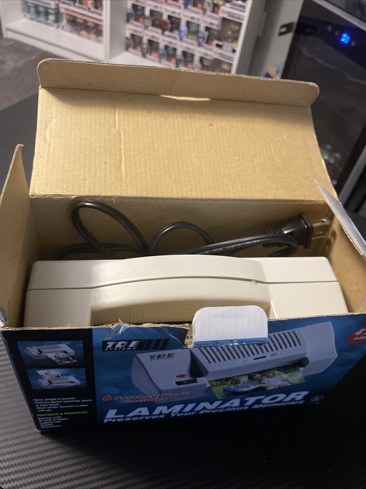 TDE Systems 4”x6” Laminator Perfect For ID’s Badges & Pictures. Read ...