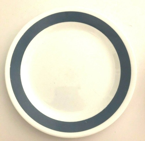 CORELLE WHITE WITH INDIGO BLUE STRIPE DESSERT PLATE | eBay