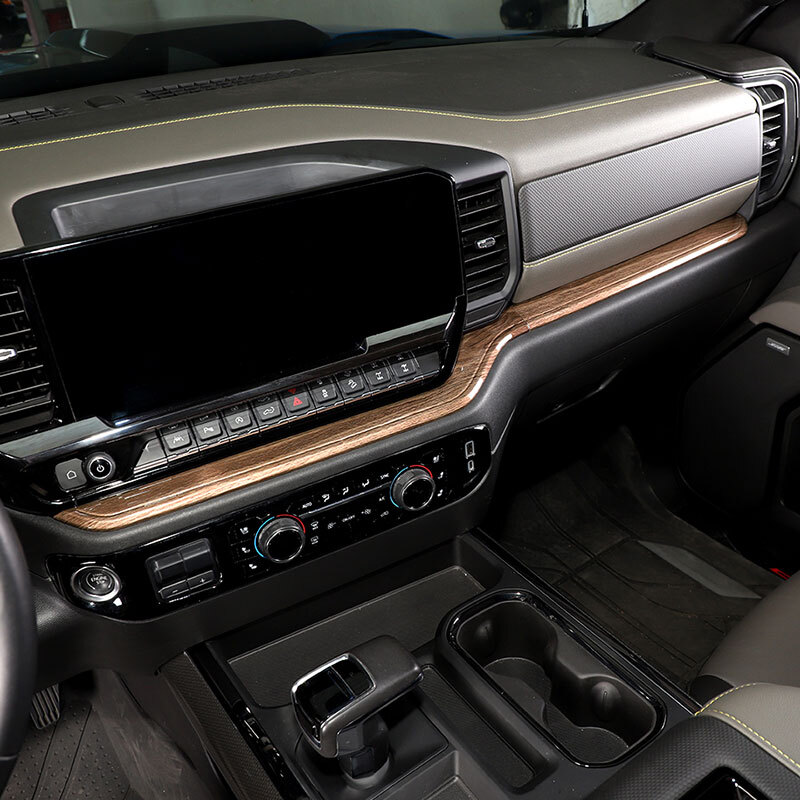 Wood Grain Center Console Dash Panel Cover Trim Strips for Chevy ...