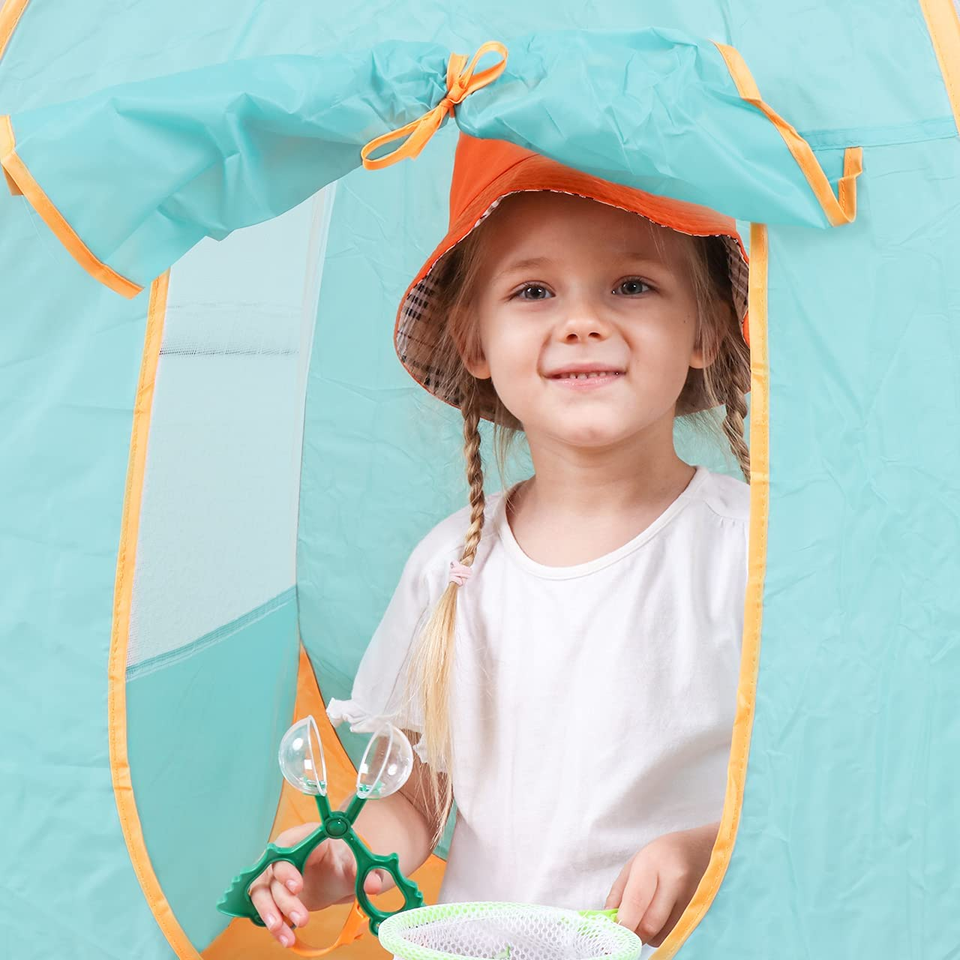 Kids Camping Set with Tent 30pcs, Camping Gear Tools, Pretend Play Set ...