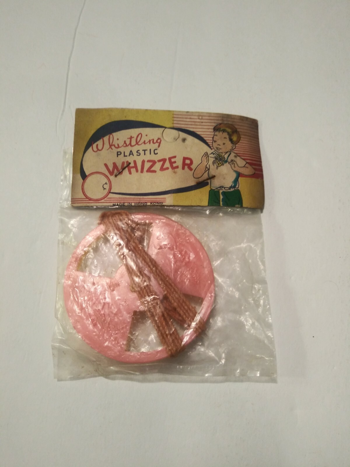 Vintage Whistling Plastic Whizzer Toy Hong Kong NOS Yellow/Pink | eBay