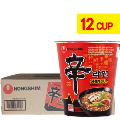 Nong Shim SHIN CUP Pot Noodle Ramen Soup 68G (Pack of 12) | eBay