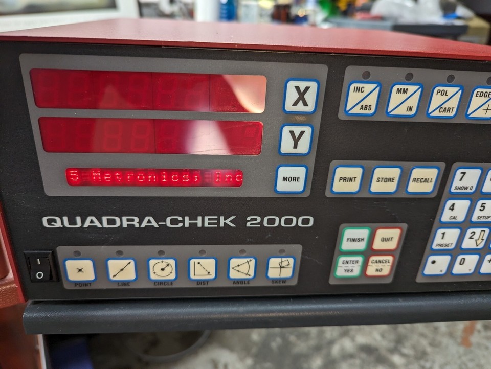 STARRETT SIGMA VB300 OPTICAL COMPARATOR, 12" GLASS, QUADRA-CHEK 2000 ...