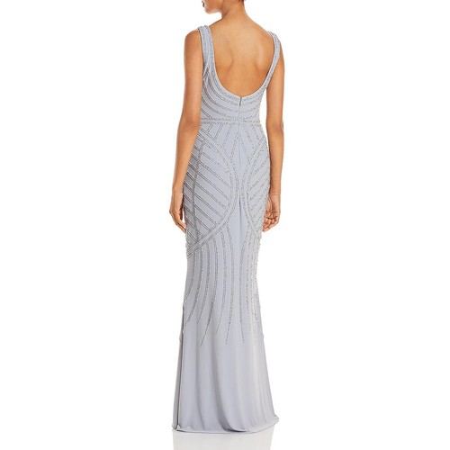 Aqua Womens Silver COLUMN Evening Dress Gown 8 BHFO 6979 | eBay