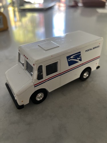 USPS Postal Service Truck Pull Back Power Rear Door Opens Diecast ...