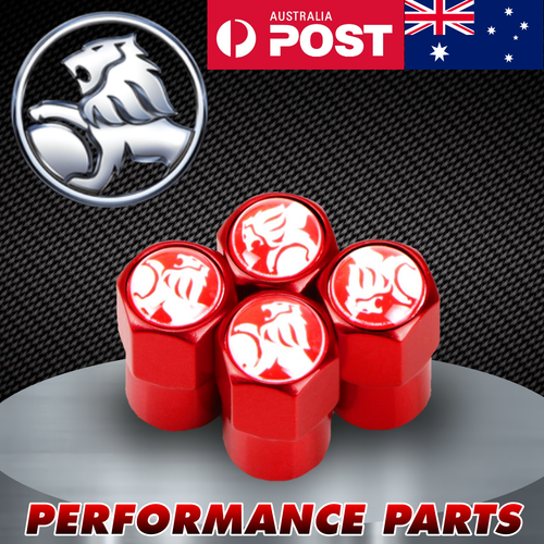Holden Commodore VB VL VN VP VR VS VT VY VZ VE VF Red Tyre Valve Caps ...