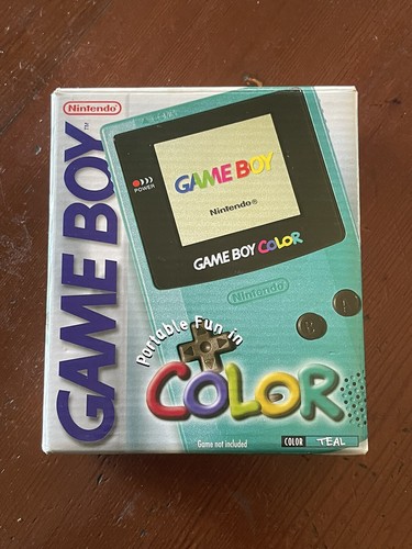 Nintendo Gameboy Color Teal Boxed Console Gbc Complete Blue | eBay ...