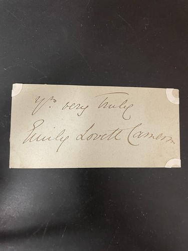 Emily Lovett Cameron Signature - British Romantic Author | eBay