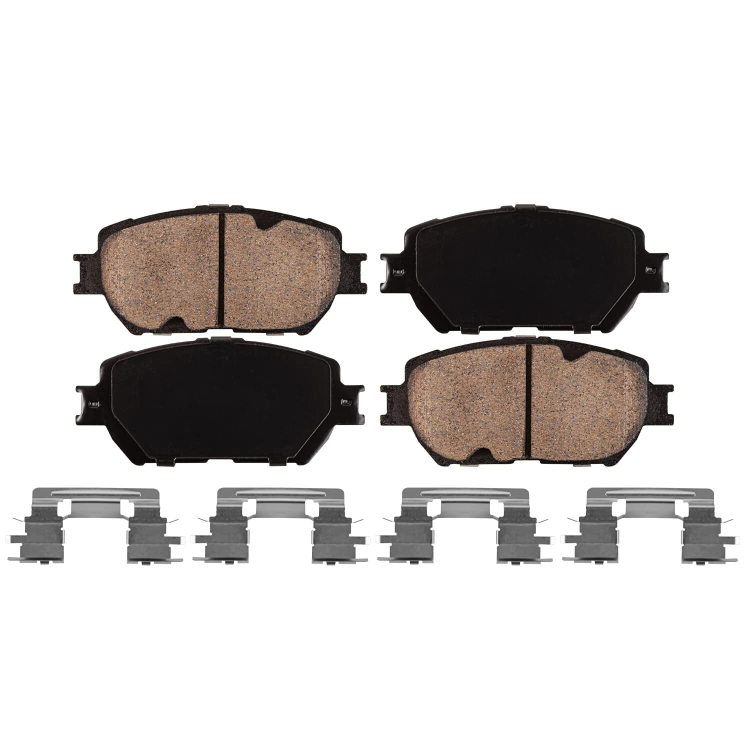 Front Ceramic Brake Pads Rear Parking Brake Shoes Kit for 2002-2006 ...