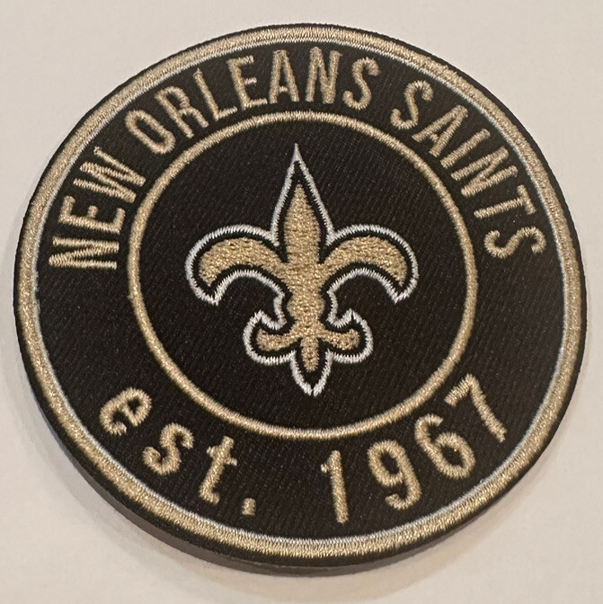 NEW ORLEANS SAINTS Vintage Style Embroidered Iron On Patch 3”X 3 ...