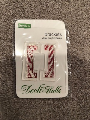 QuicKutz Deck The Halls Clear Acrylic "Brackets" Stamp Scrapbooking ...