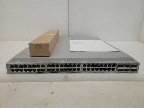 Cisco Nexus N9K-C93108TC-EX 48 PORT 10GBASE-T 6 x 100G QSFP28 Switch ...