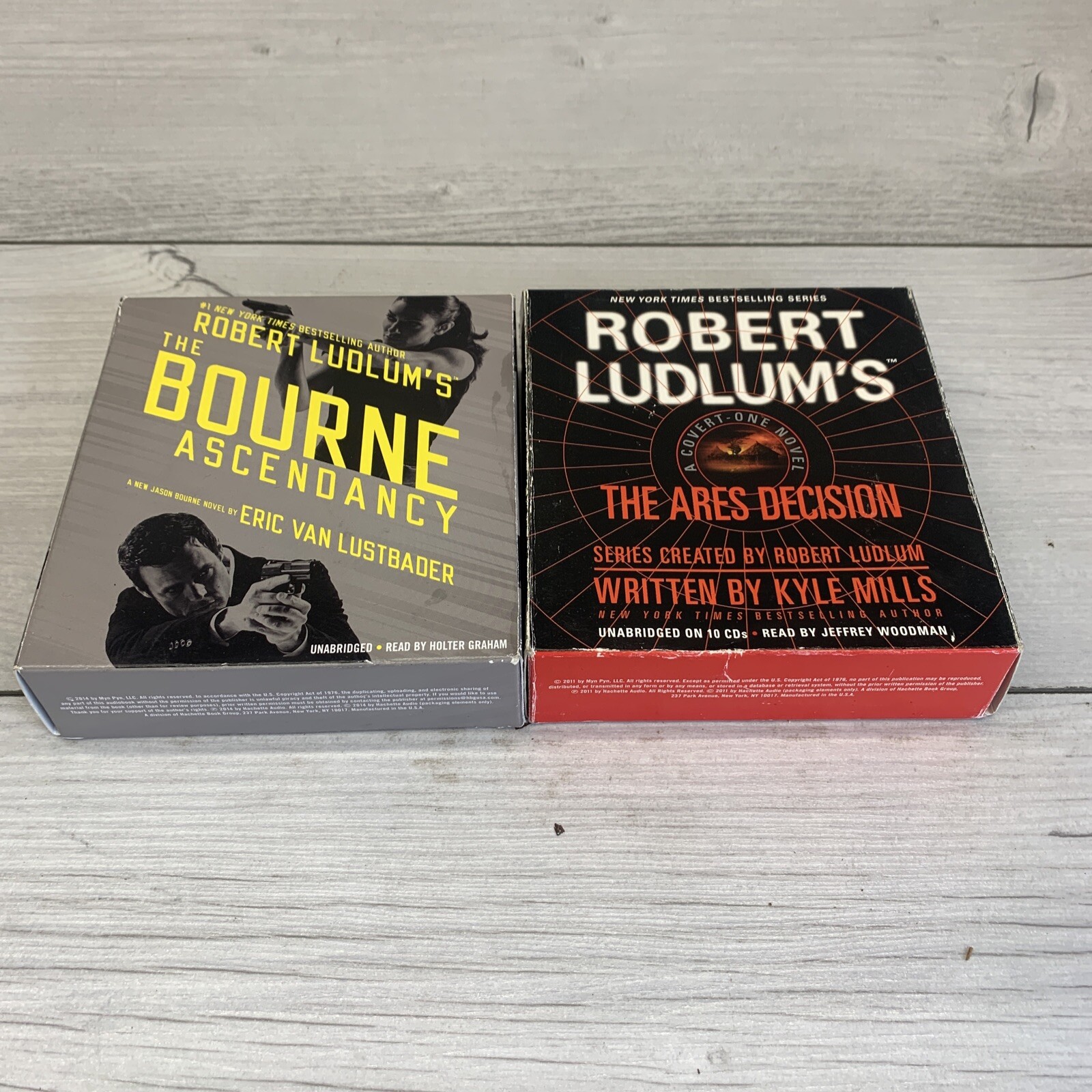 Lot Of 2 CD Audio Books Robert Ludlum’s Bourne Ascendancy , The Acres Decision | eBay