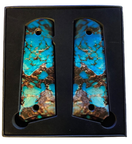 1911 fits Grips Colt Gov & Clones HD print Turquoise Full Size NEW | eBay