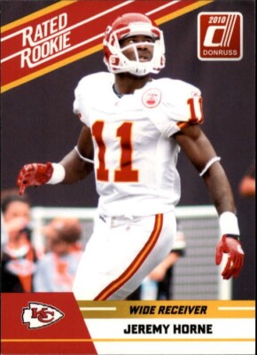 2010 Donruss Rated Rookies Football Card #48 Jeremy Horne | eBay