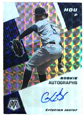 Cristian Javier 2021 Panini Mosaic Rookie Autograph Silver Prizm #RAM ...