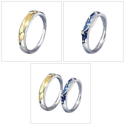 Trendy Couple Rings Stylish and Versatile Rings Jewelry Adornment | eBay