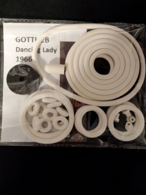 Kit Elastiques Flipper - DANCING LADY - 1966 - GOTTLIEB - Pinball ...