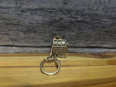 Vintage Casino Slot Machine Keychain Pull Slots Souvenir Key Ring | eBay