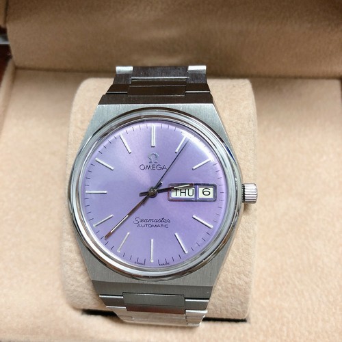 Vintage Omega Seamaster BB Automatic Day Purple Custom Dial 1020 Cal ...